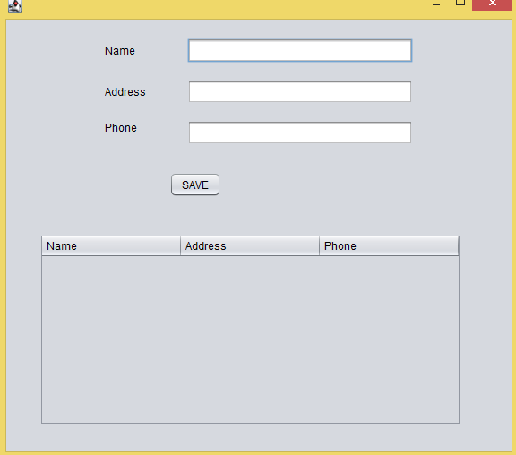 Simple User Contact Management App in Java Free Source Code | SourceCodester